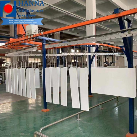 Aluminum Profile Powder Coating Line with Famous Brand PLC