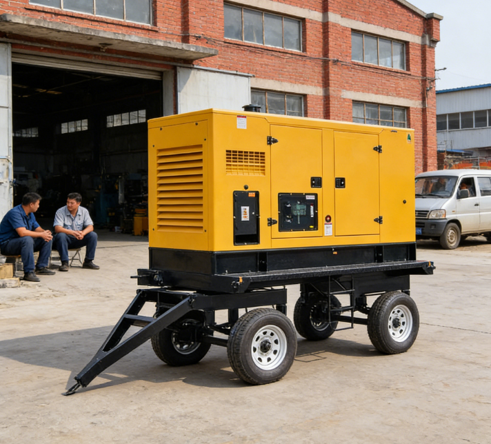 Silent Mobile diesel Generator 20KVA-250KVA Mobile Silent Diesel ...