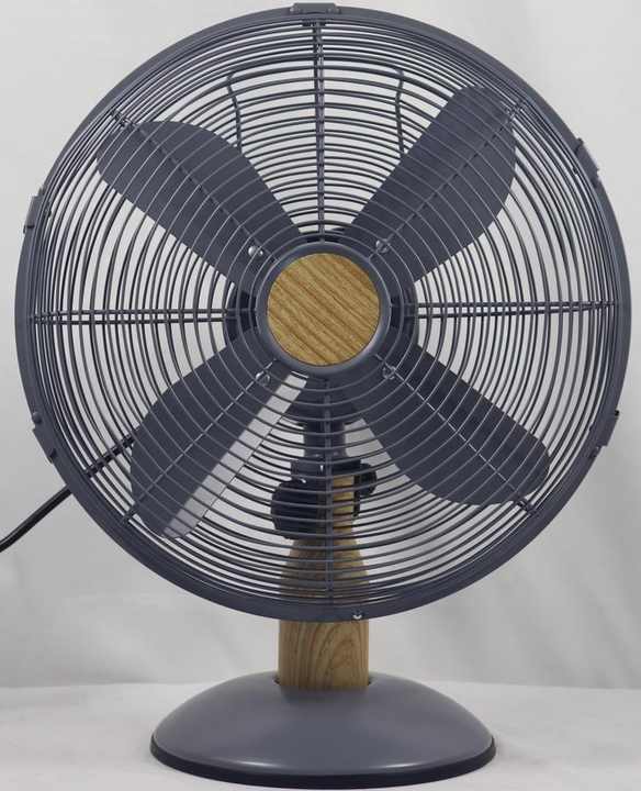 Eurotech 2025 Retro Home Office Metal Desktop Fan New Design Blue Rose ...