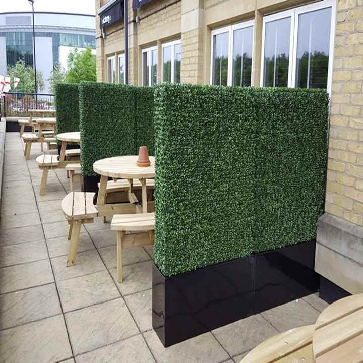 Customized Size Plastic Hedge - Durable Artificial Boxwood