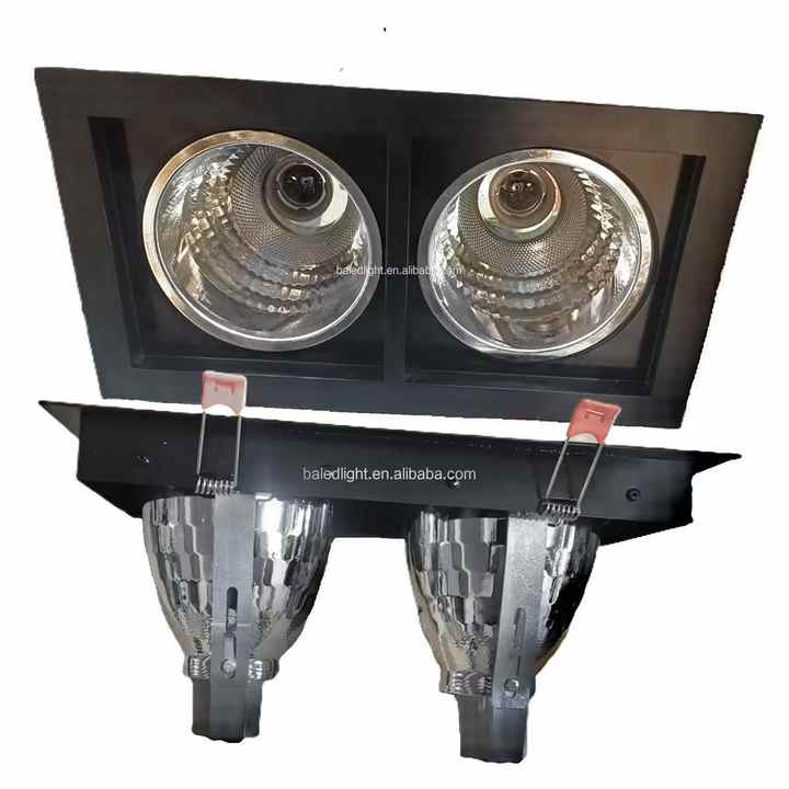 Double Head E27 Housing Led Bulb Corn Par30 Light Fitting square ...