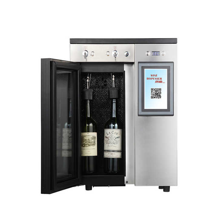 Red Wine Dispenser Cooler Refrigerator 2 Bottle Adjustable Thermostat ...