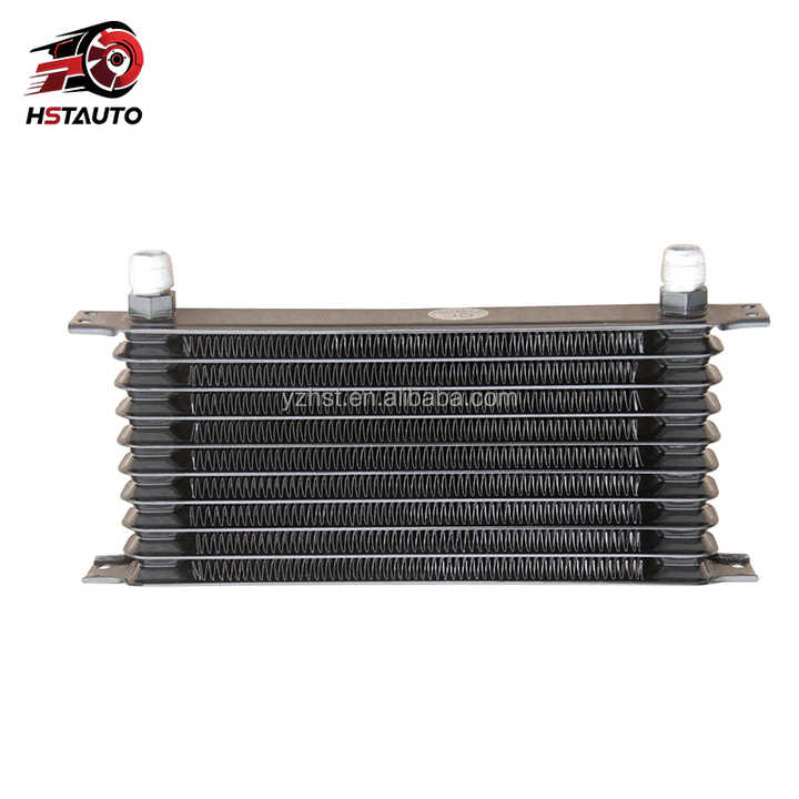 Universal Aluminum Fin Tube Engine Oil Cooler 10 Row Japanese-style Oil ...