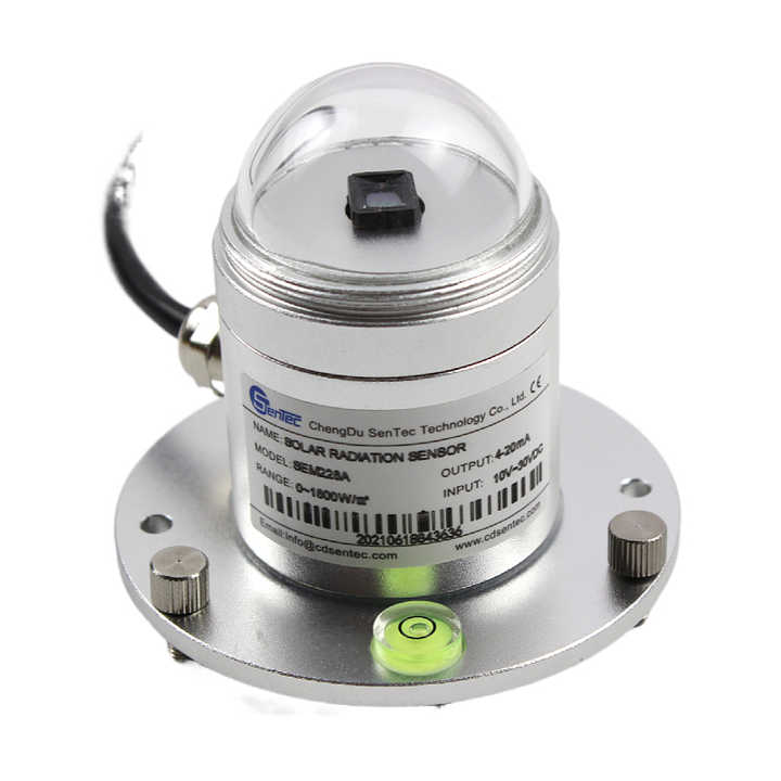 RS485 0-1800W/m2 Solar Radiation Sensor Solar Radiation Pyranometer ...