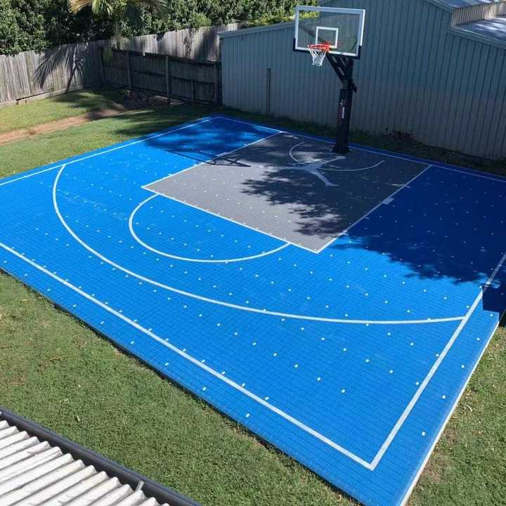 Portable Outdoor PP Plastic Modular Basketball Court Flooring