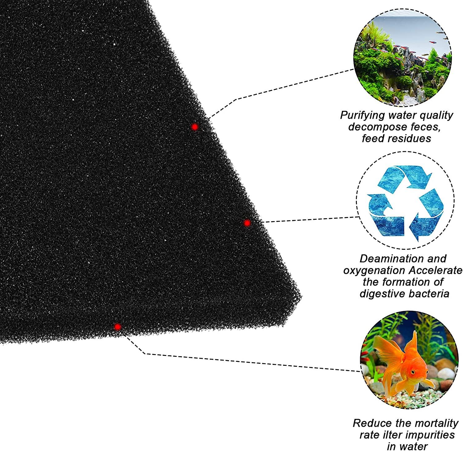 Factory price custom biological filter foam aquarium fish sponge sheet ...