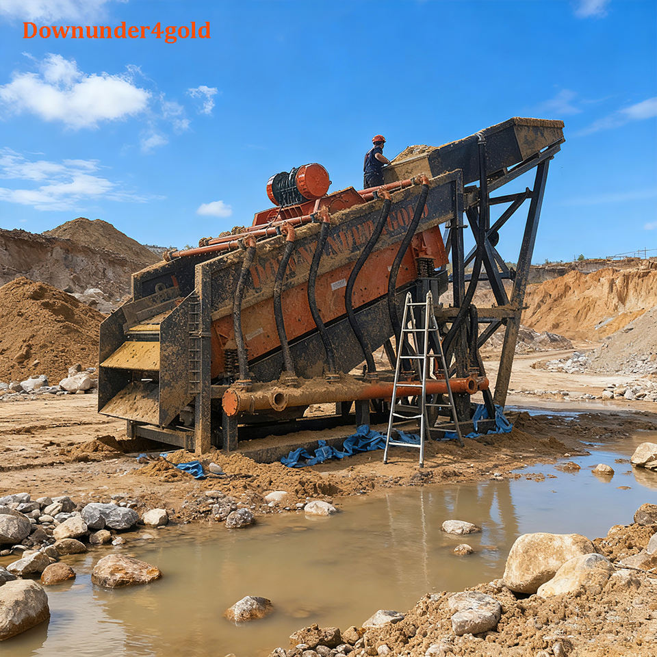 Low Operating Cost Gold Wash Plant Small Scale Portable Gold Washing ...