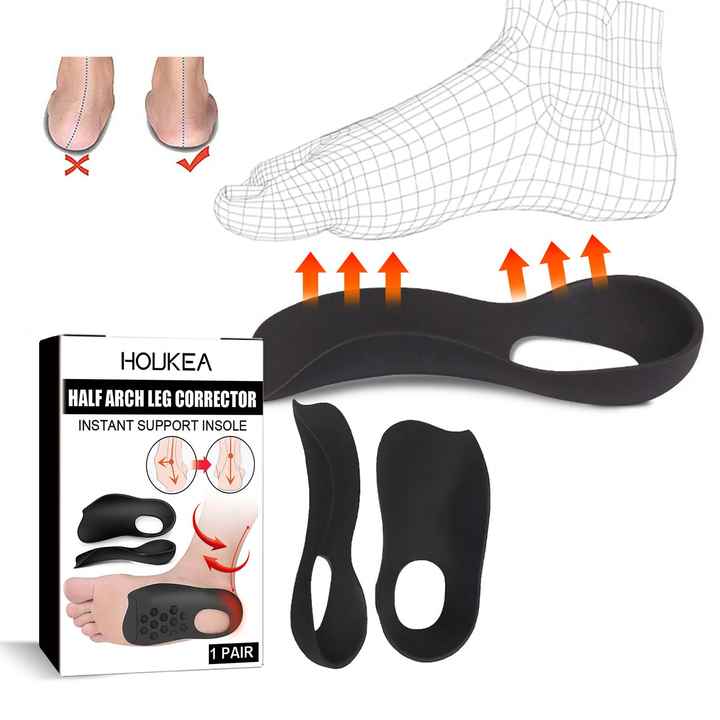 HOUKEA Foot Orthotics - Arch Support Insoles for Pain Relief