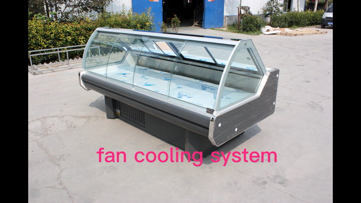 Commercial Deli Food Showcase Refrigeration Counter Chilled Meat ...