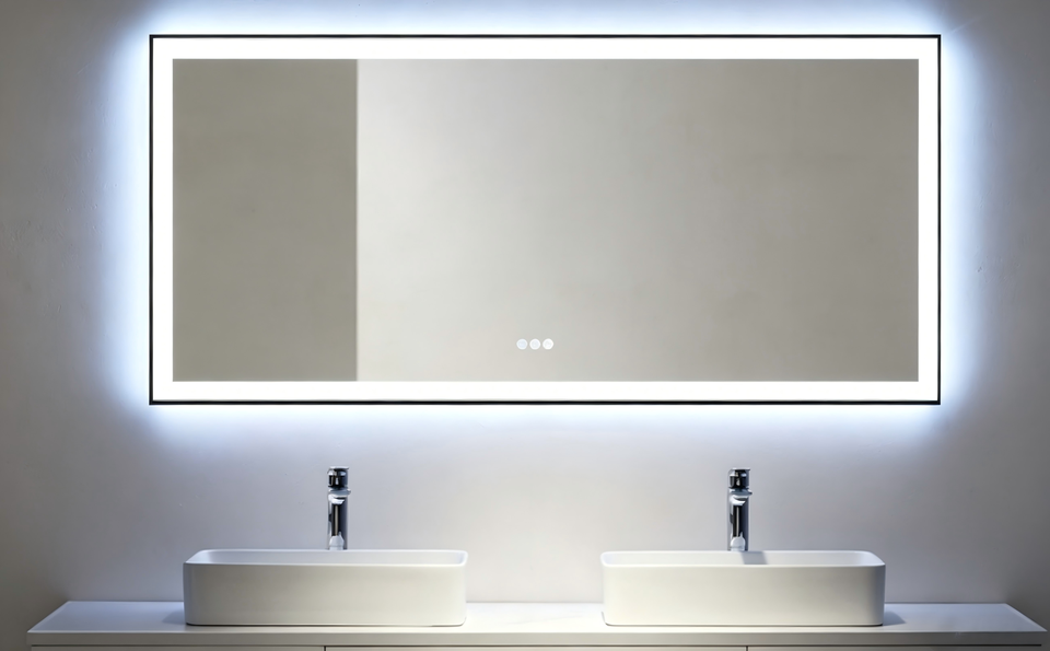 China Exporter hotel toilet touch screen large anti fog shower smart ...