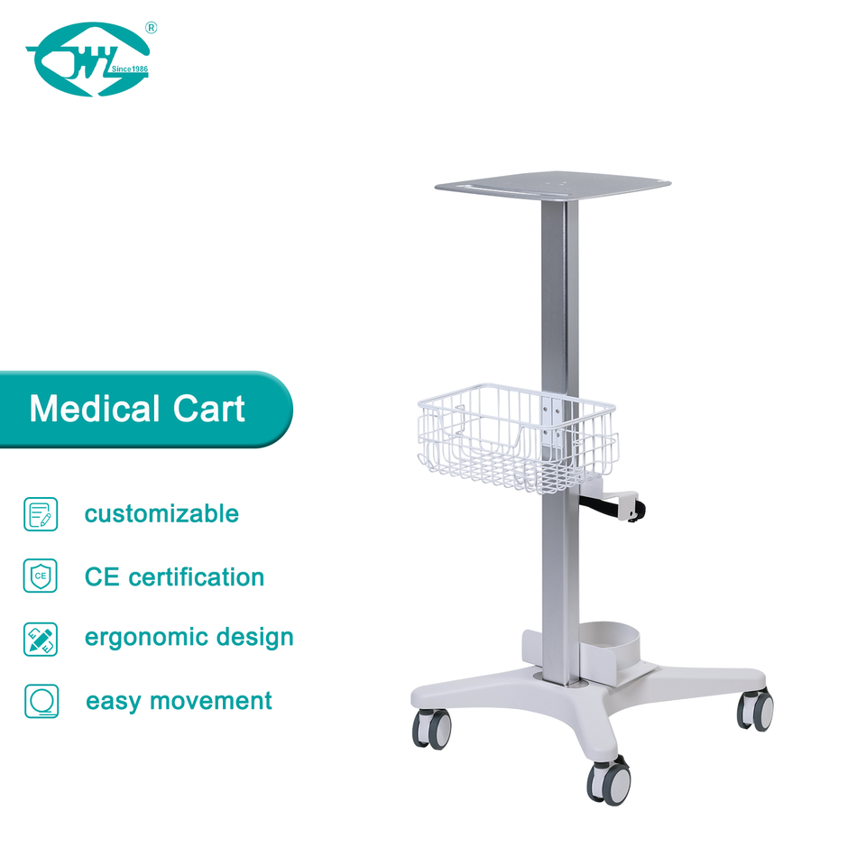 WEIYE Hospital Mobile Ventilator Cart with Oxygen Tank Holder for ...