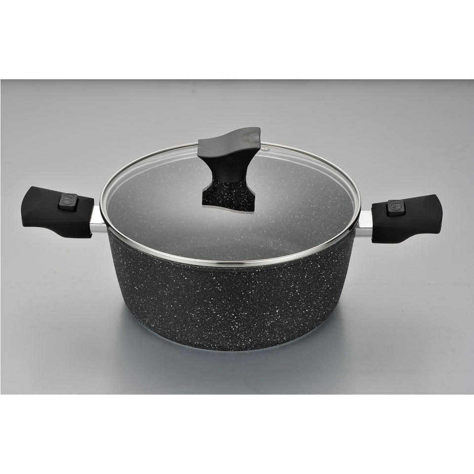 9Pcs Marble Cookware Sets Forged Aluminum Non-Stick Cookware Set with ...