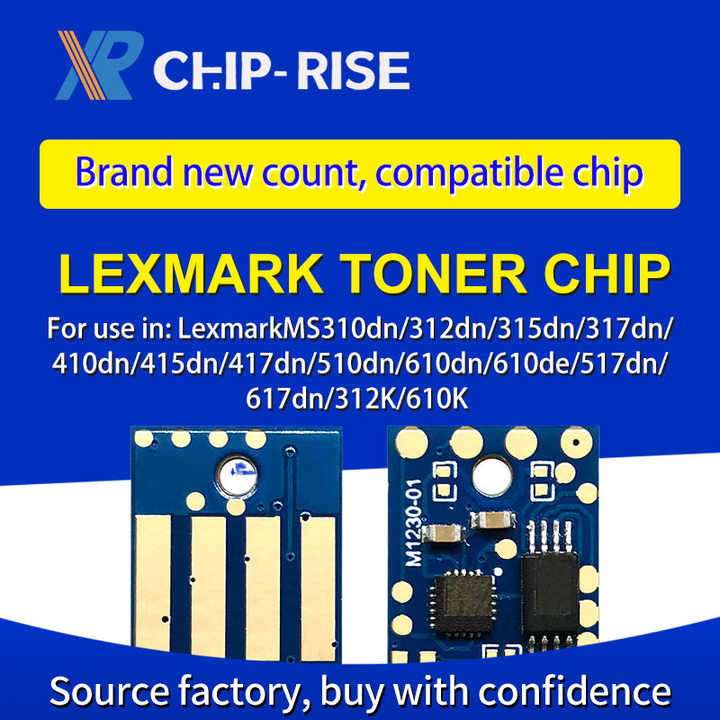 For Lexmark 24F0003 Compatible 5k Reset Toner Chip MS310/410/510/610 ...