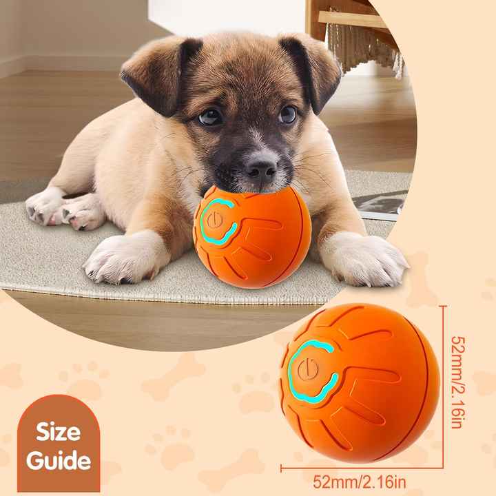 Zmaker 2025 Interactive Rolling Dog Ball Toy - Fun & Smart