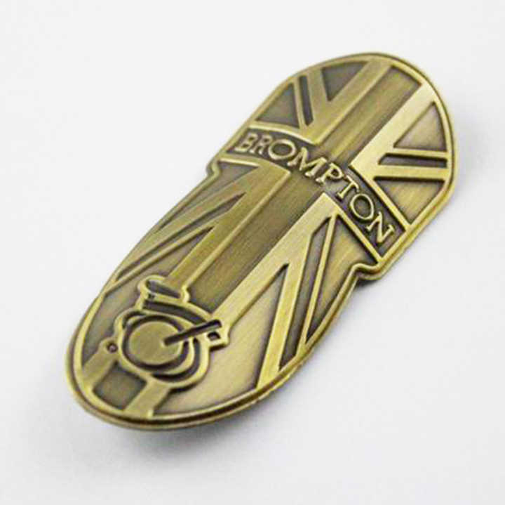 Zinc Alloy Custom Metal Privated Label Bike Stickers Ride Emblems ...