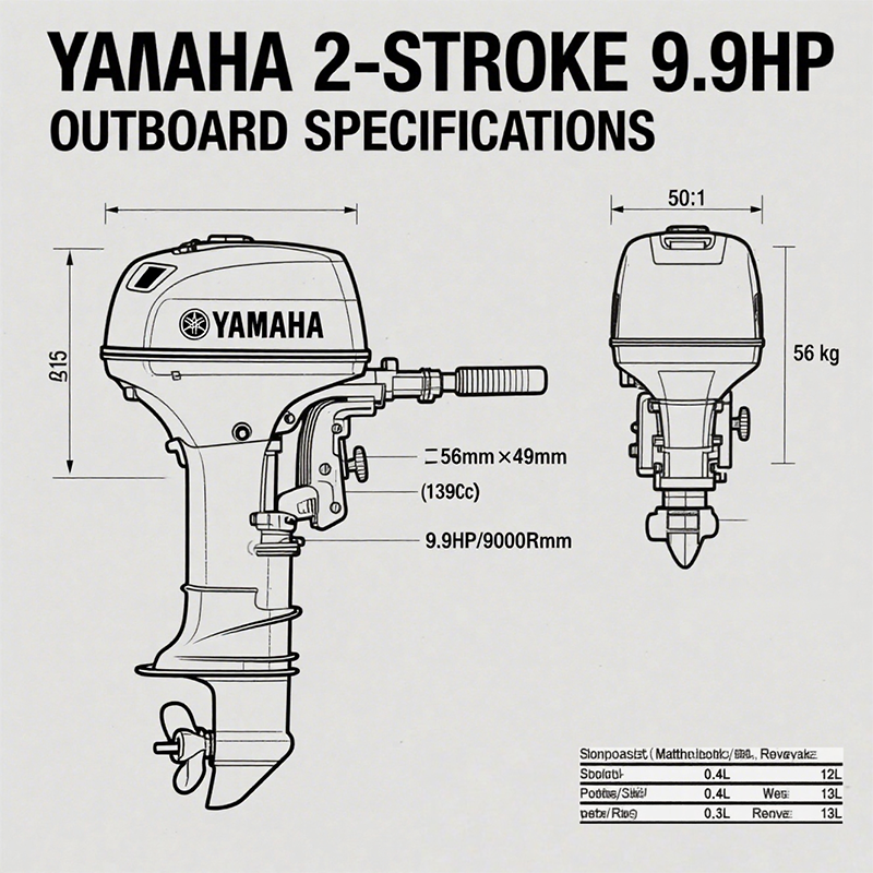 Yamaha 9.9HP 2-Stroke Outboard Motor - High Performance for Fishing ...