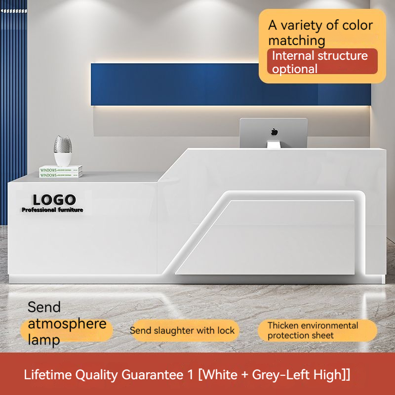 Modern Led-Lit Office Reception Desks for Large Counters