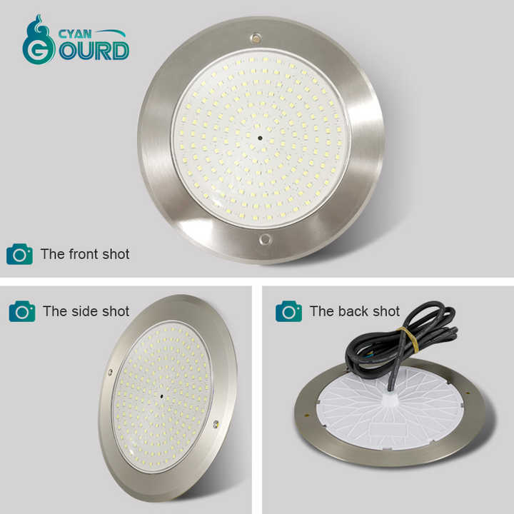 12 Volt Blue Slim Stainless Steel Waterproof Ip68 Pool Lamp Rgb ...