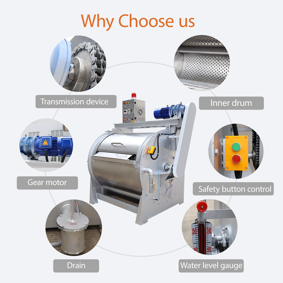 100kg Capacity Electric Industrial Washing Machine-New Low Noise ...