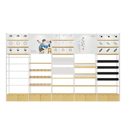 Miniso Mini Market Shelf For Snack Store Wooden Display Shelves ...