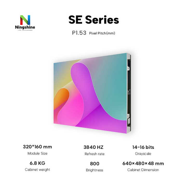 4K 8K Indoor Video Wall UHD LED P1.53 Screen Panel Full Color Complete ...