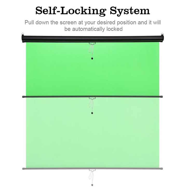 2*1.8M Retractable Green Screen - Perfect for Live Streaming