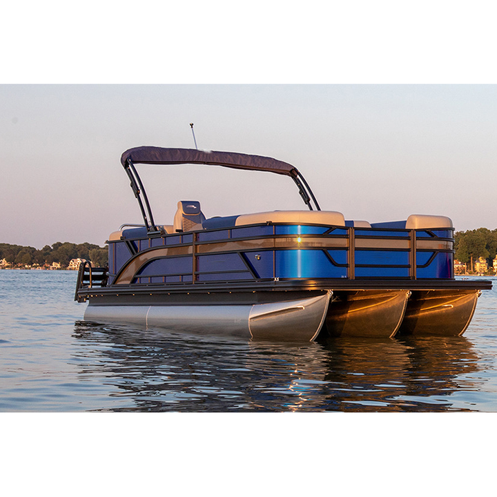 18 Foot Pontoon Boat with Electric Motor - Luxury Tritoon