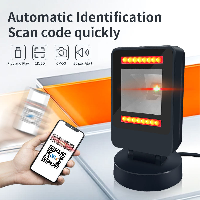 JR T26 USB Desktop Barcode Scanner with CMOS Sensor SDK for Cash ...