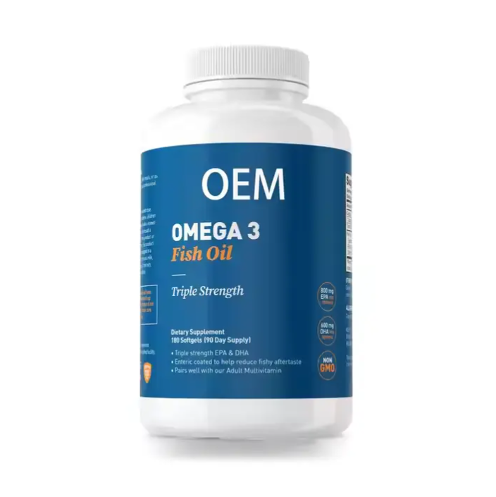 OEM Hot Selling Fish Oil Capsules EPA DHA Supplements 2000mg Omega 3 Supplement Health Support ...