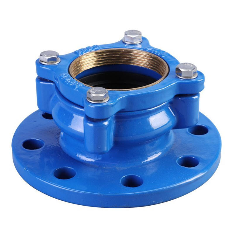 Restrained 400mm PN10 Ductile Iron Flange Adaptor Coupling for Pipe ...