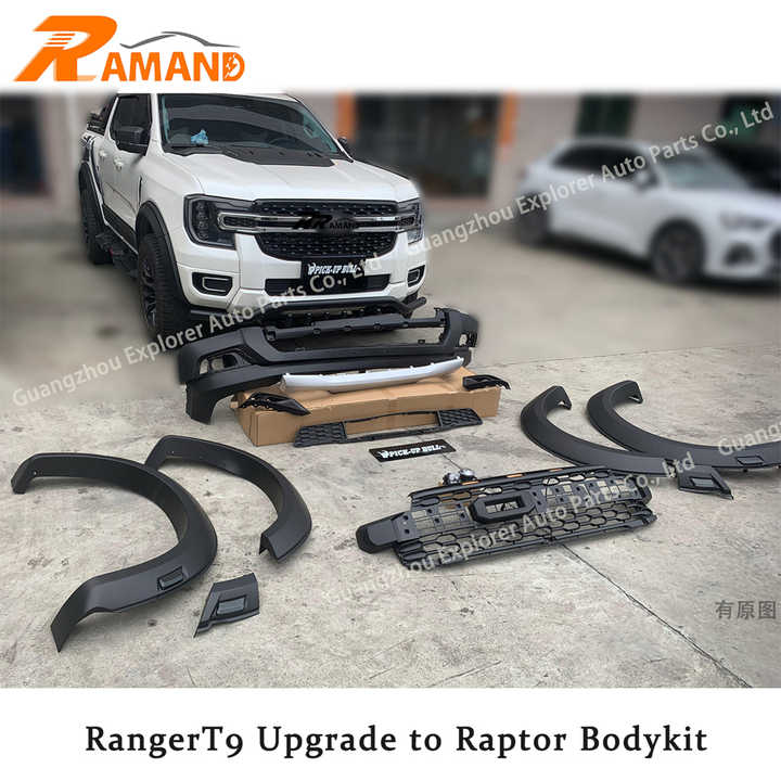 Pickup Front Bumper Facelift Full Kit for Ranger T9 to Raptor Upgrade ...