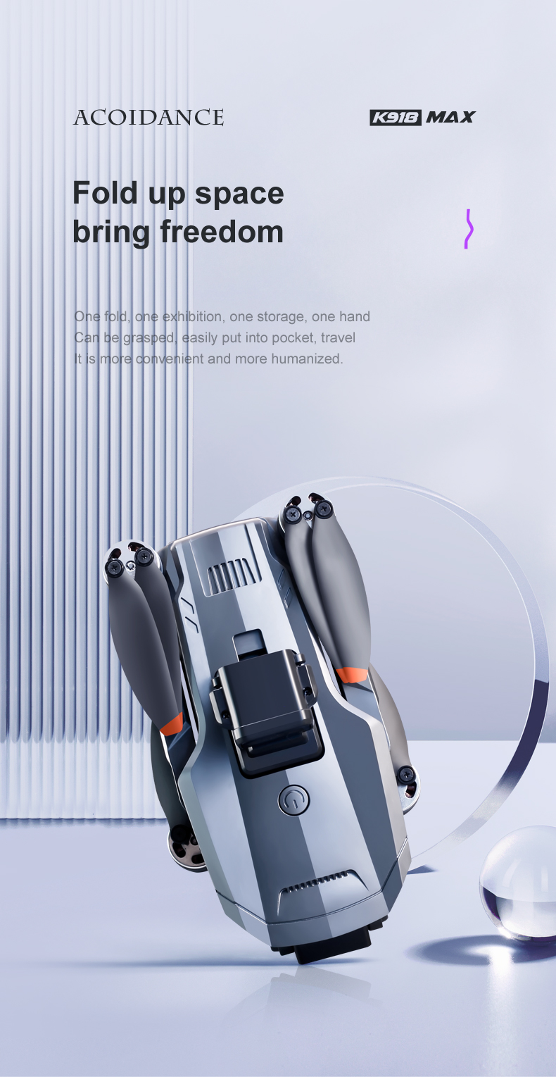 K918 Max - profesional Obstacle Avoidance dron 4K HD ESC Dual Camera d ...
