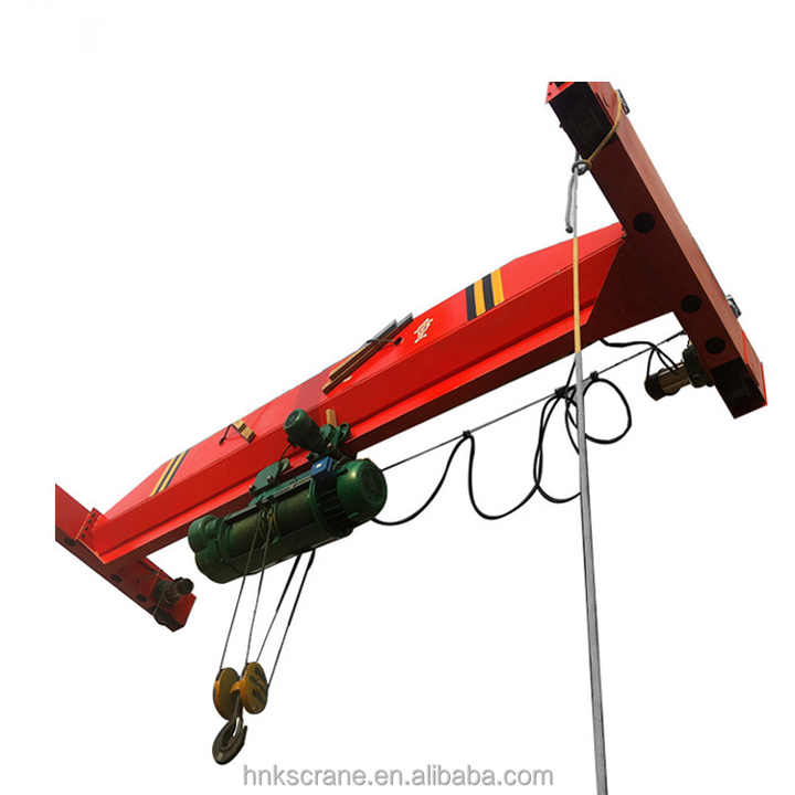 High Quality 10 Ton 20 Ton Pendent Control Single Beam Overhead Bridge ...