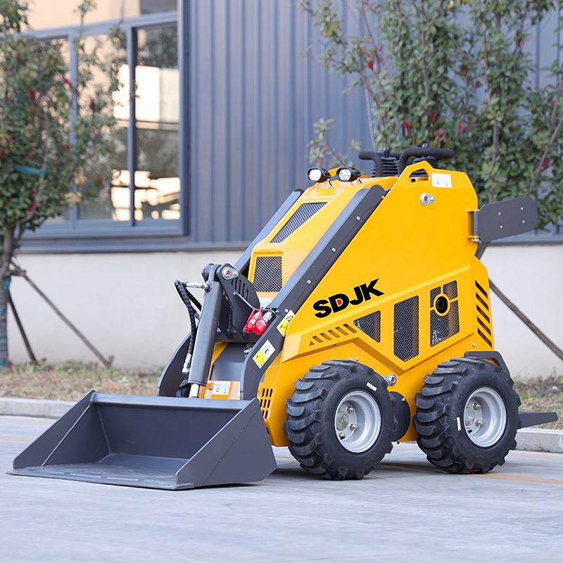 SDJK Diesel Tracked Skid Steer Loaders Recruit Agent Mini Skid Loader ...