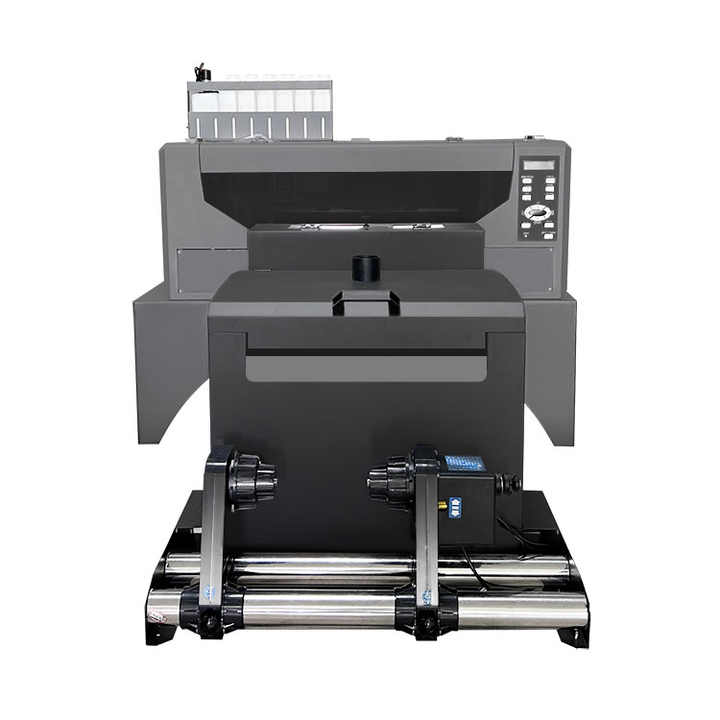 High Resolution Commercial 9 Colors A3 Automatic Digital DTF Printer Machine for T-Shirts Small ...