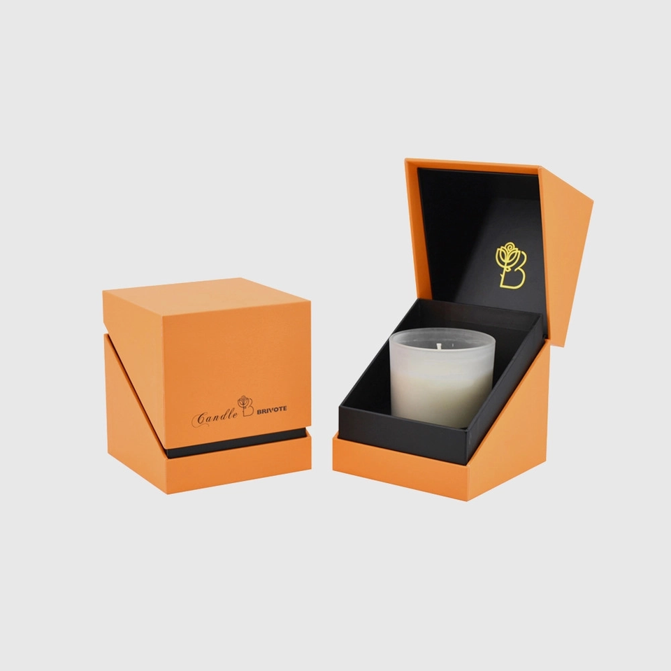Wholesale Custom Hot Stamping Candle Packaging Boxes, Luxury Square ...