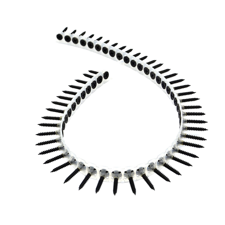 M3.5 x 25mm Promotion Black Phosphated Self Tapping Plastic Strip Collated Drywall Screw ...