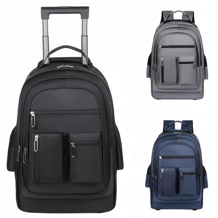 Custom 17 Inches Multi-Functional Waterproof Travel Backpack Rolling ...