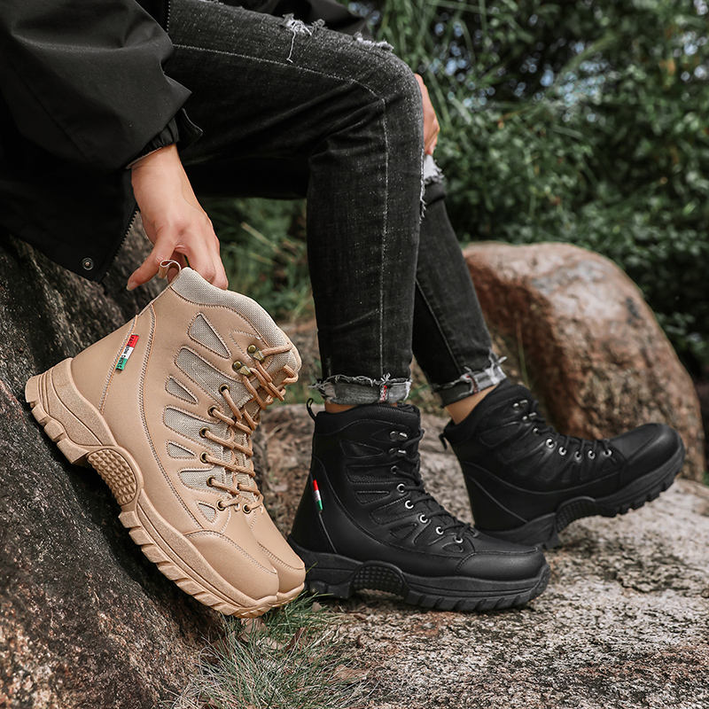 Men's High Top Trendy Versatile 2025 Kaha All Seasons Steel Toe ...