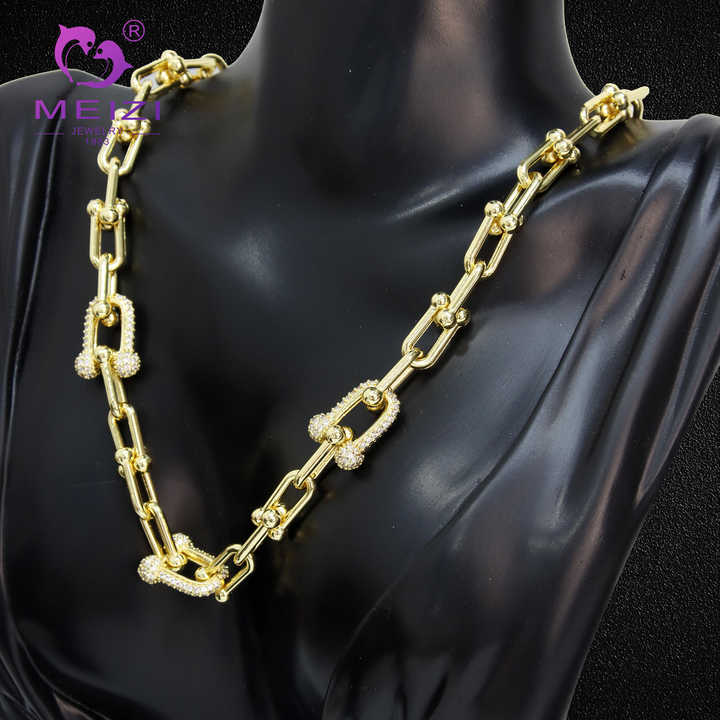 MEIZI Jewelry Zircon Pendant Necklace Bracelet Earrings Set Cubic ...