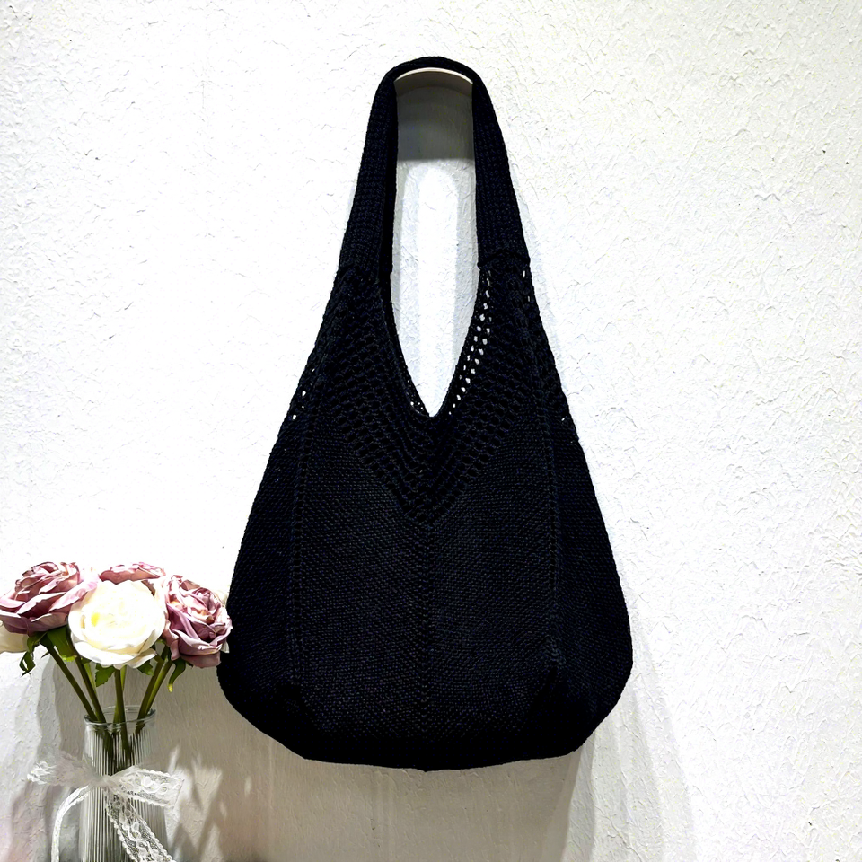 Thailand Hollow Knitted Letter Color Matching Elephant Tote Bag High ...