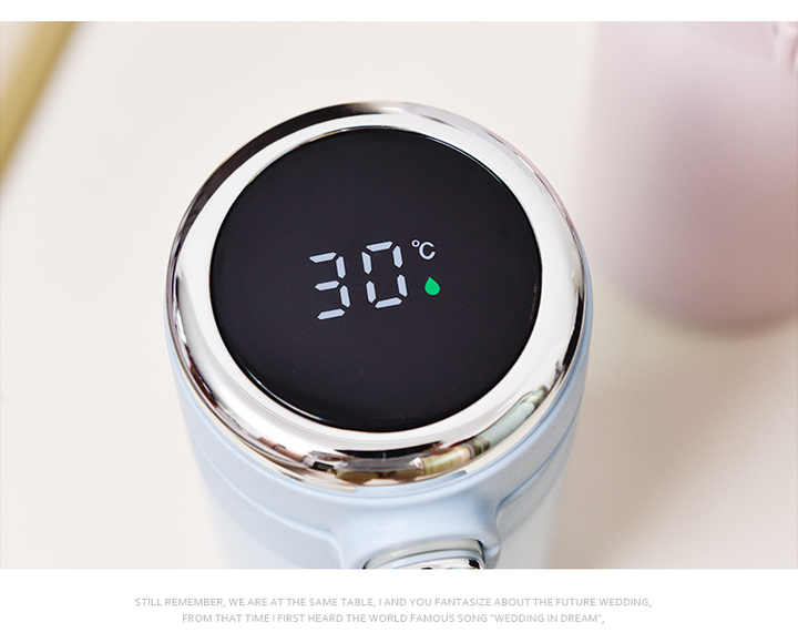 Smart Vacuum Insulated Water Bottle with LED Temperature Display Large Digital Water Flask 420 ...
