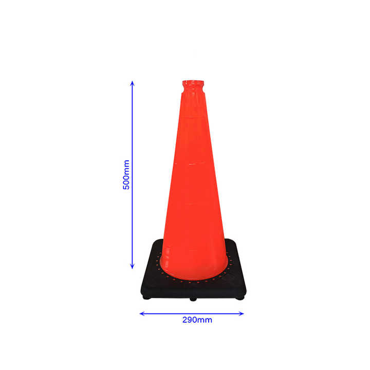 Hi-Vis Fluorescent Orange Flexible PVC Maximum Durability Impact ...