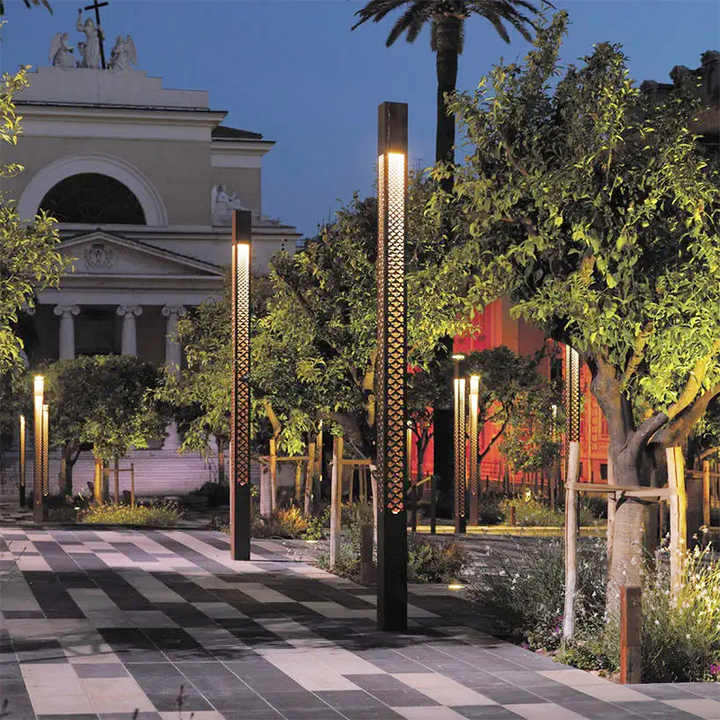 Customized Garden Square Park Landscape Lamp Post Vintage Patio Light ...