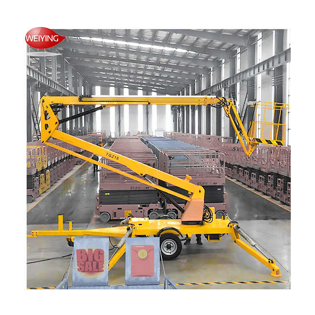Telescopic Towable Trailer Lift - 12M Articulating Table