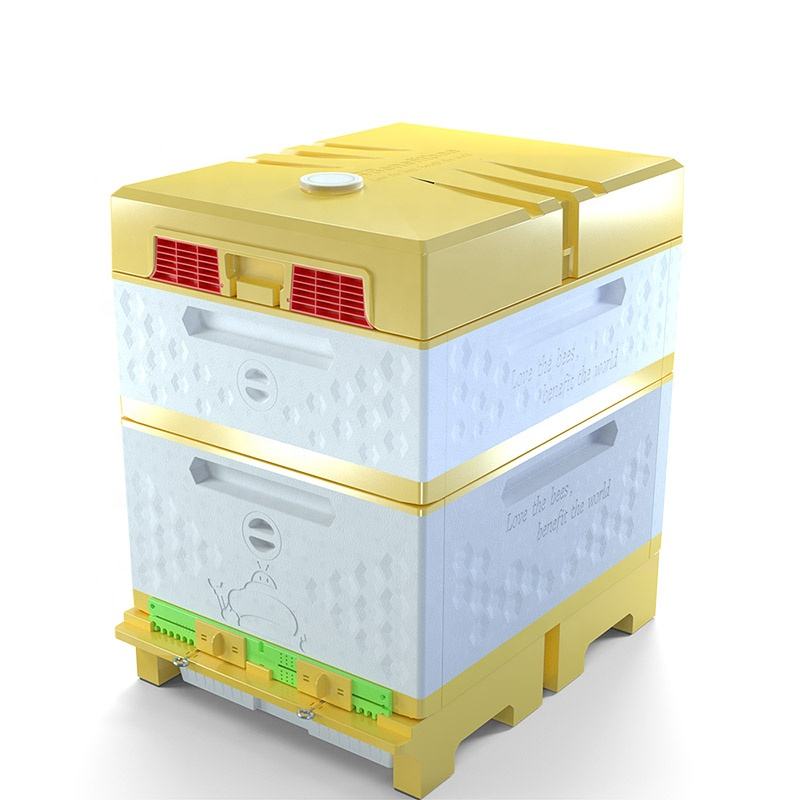 2 Layers Dadant Plastic Beekeeping Bee Hive Honey Beehive