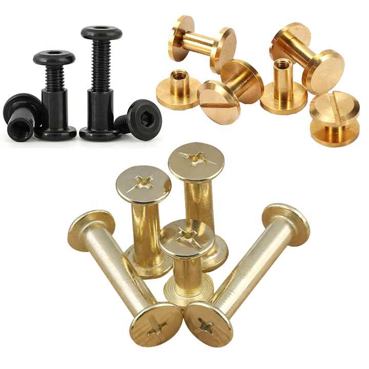 M2 M2.5 M3 M4 M6 Solid Brass Stainless Steel Hand Bag Black Binding ...