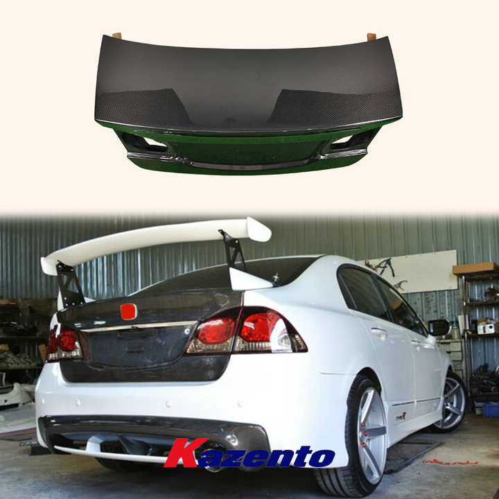 For Honda Civic FD2 06-11 OEM Style Carbon Fiber Rear Boot Lid Trunk ...