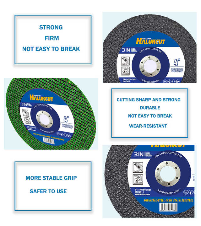 4'' 107mm High Quality Sharp Metal Cutting Abrasive Disc Hardware Tools ...