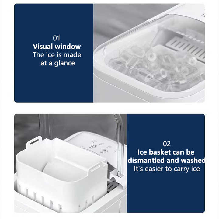 Mini Portable Ice Maker - Efficient Home Ice Production